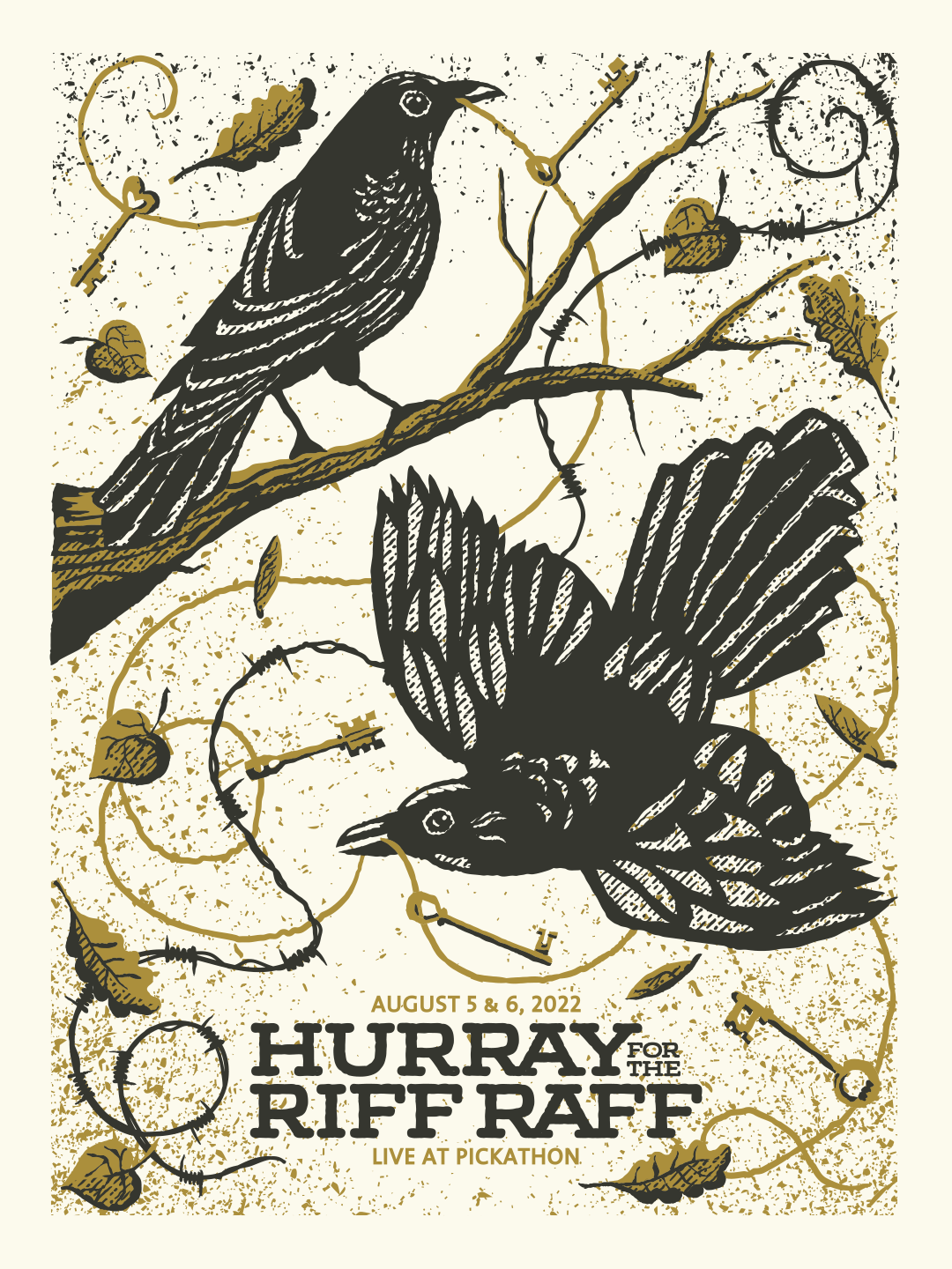 HURRAY FOR THE RIFF RAFF - Pickathon 2022 Poster | Furturtle Show Prints